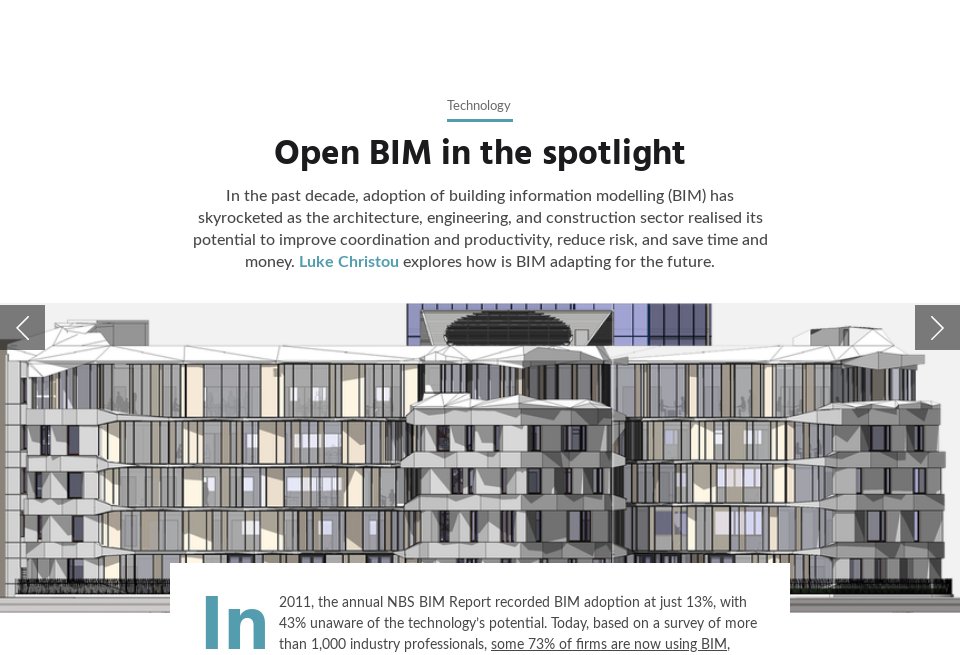 Open BIM in the spotlight - Design & Build Review | Issue 59 | December ...